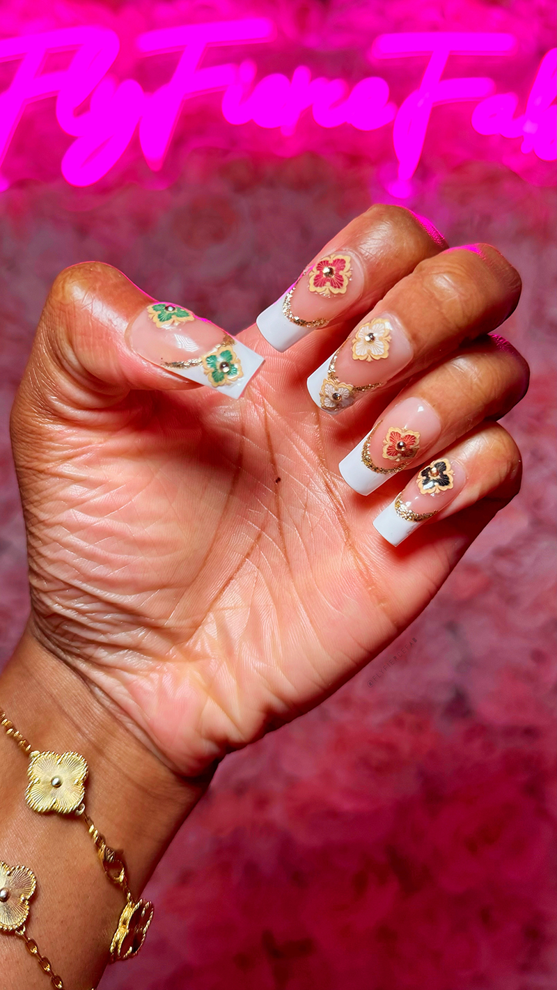 Luxe Inspired French Tip Gel Nails Tutorial - Fly Fierce Fab